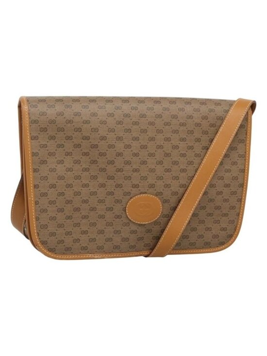 Gucci | Bags | Authentic Gucci Micro Gg Supreme Shoulder Bag Pvc Brown ...
